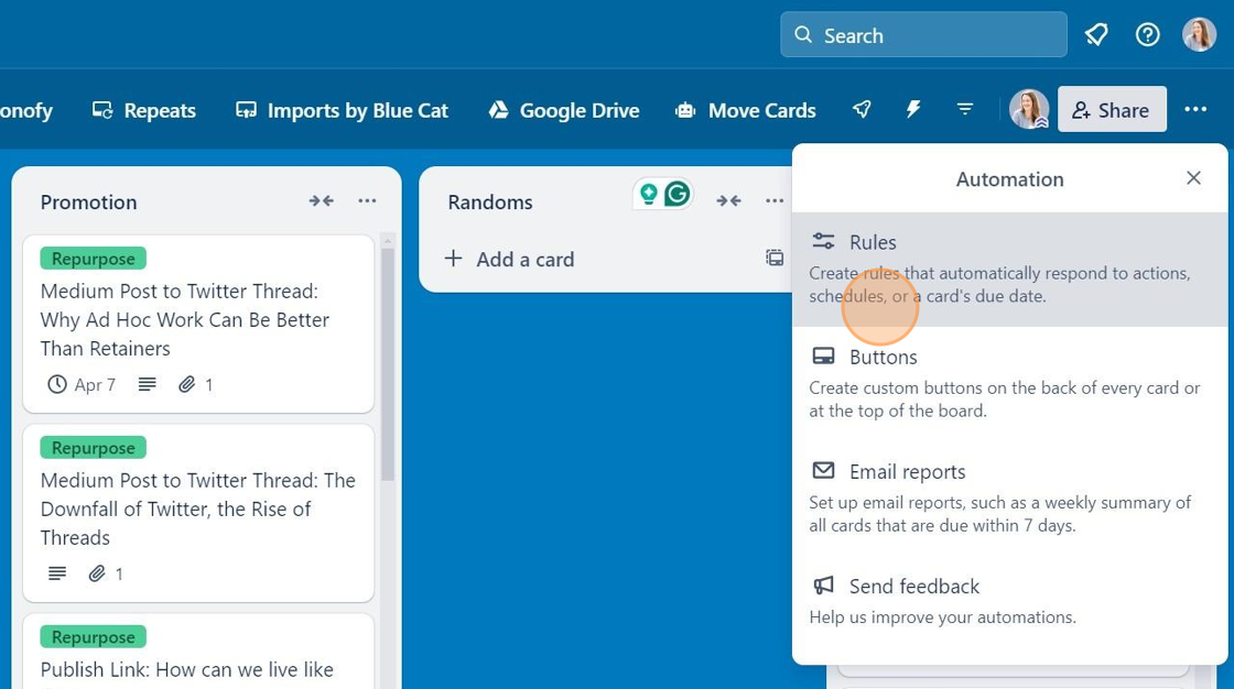 Use Automation to Add Random Cards to a Trello List